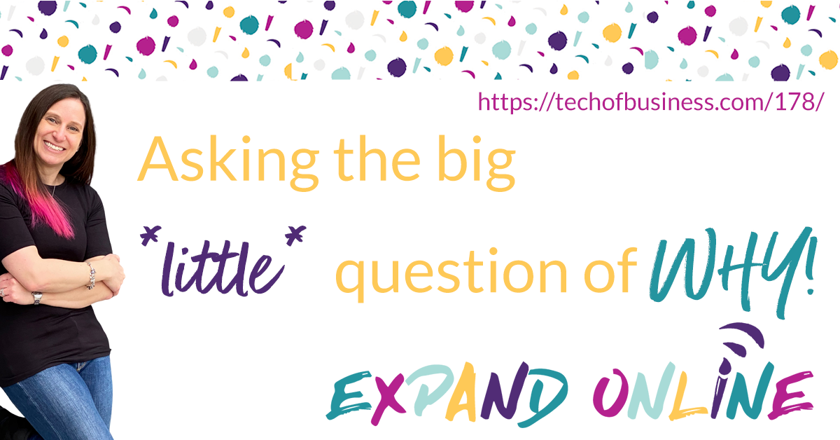 178: Asking the big *little* question of WHY! - The Tech of Business